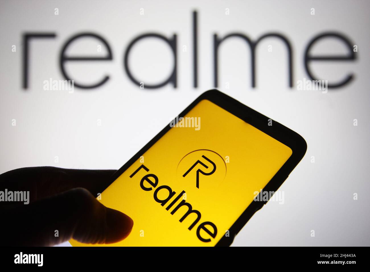 Realme logo hi-res stock photography and images - Alamy
