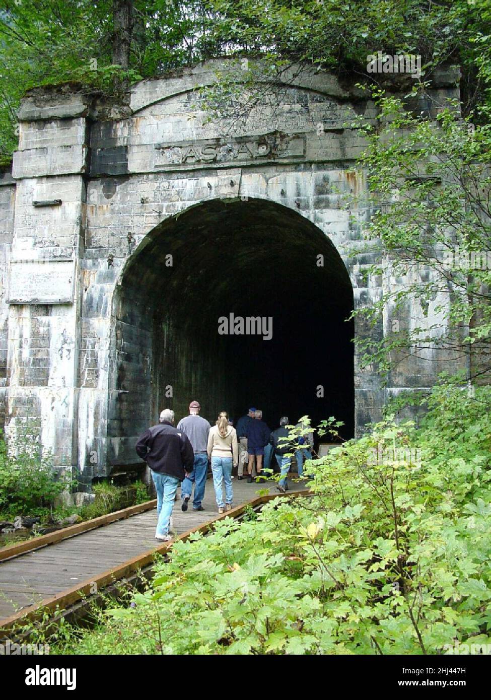 Stevens Pass Greenway - Iron Goat Trail Cascade Tunnel Stock Photo - Alamy