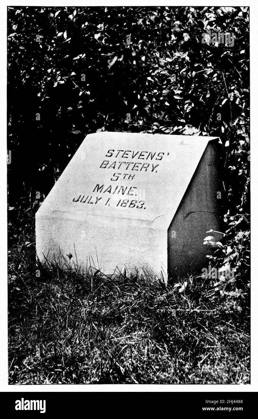 Stevens'Battery 5th ME Artillery p87 Stock Photo - Alamy