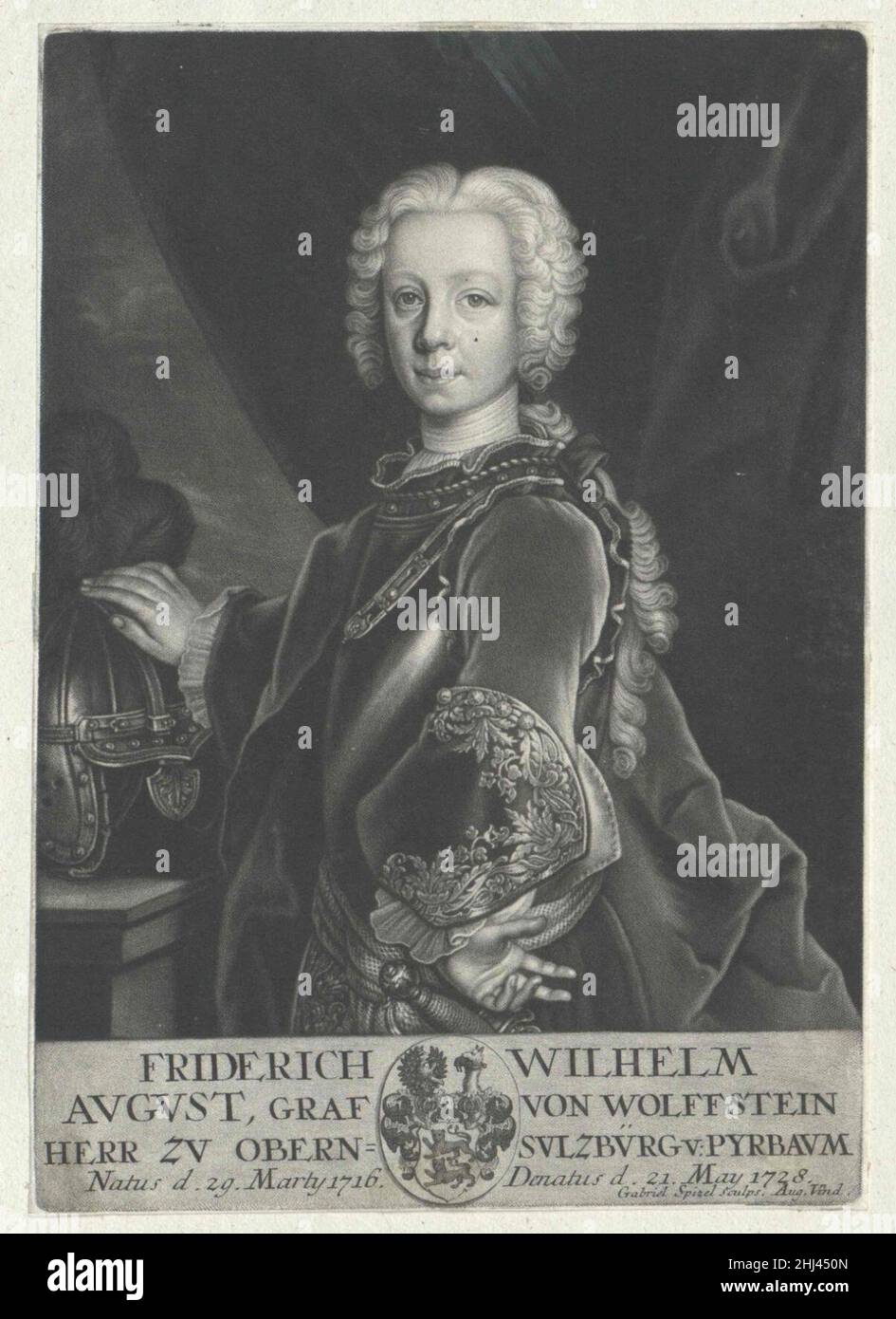 Stich - Friedrich Wilhelm August Graf von Wolfstein Stock Photo - Alamy