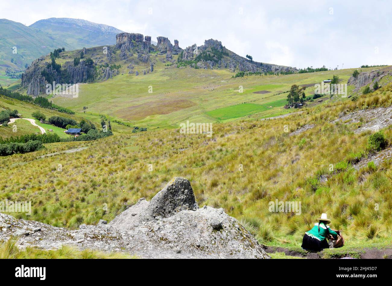 Andean scenery in Cajamarca Stock Photo - Alamy