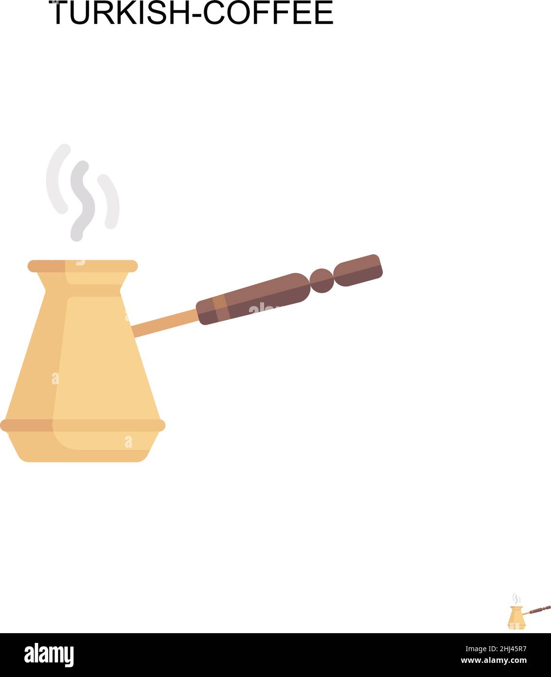 Turkish-coffee Simple vector icon. Illustration symbol design template ...