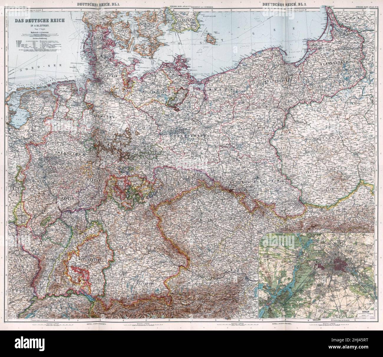 Deutsche reich map hi-res stock photography and images - Alamy