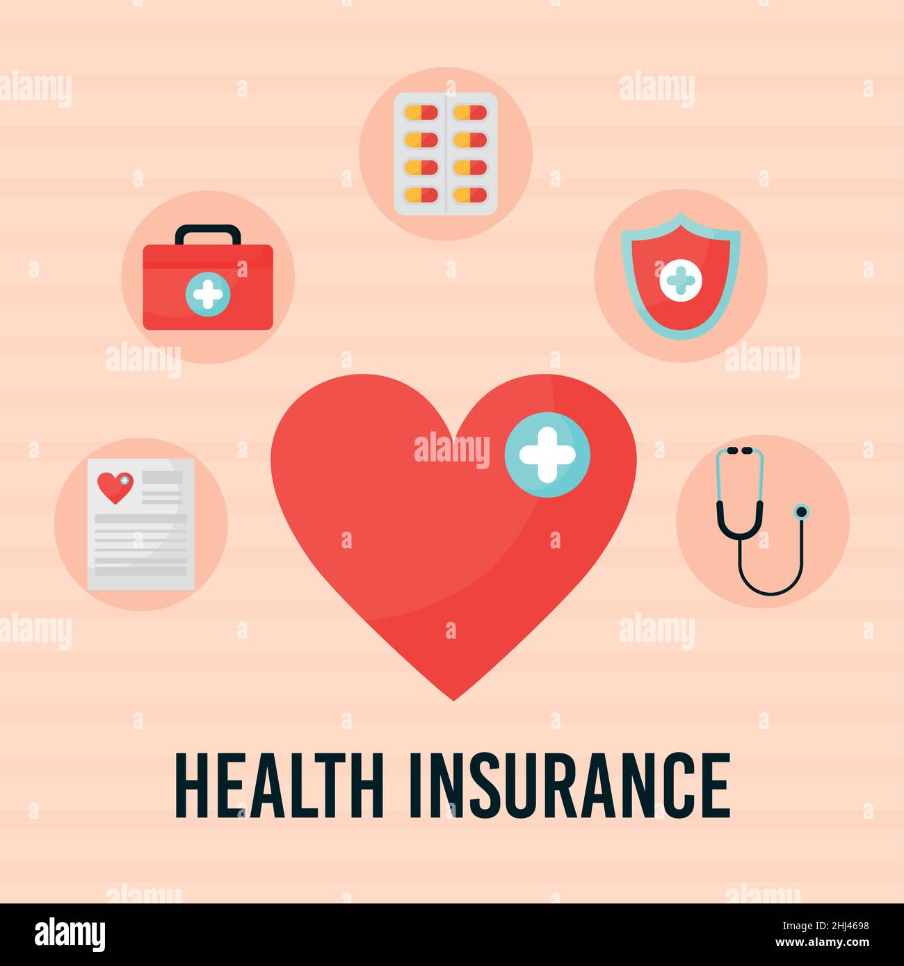 health insurance design Stock Vector Image & Art - Alamy