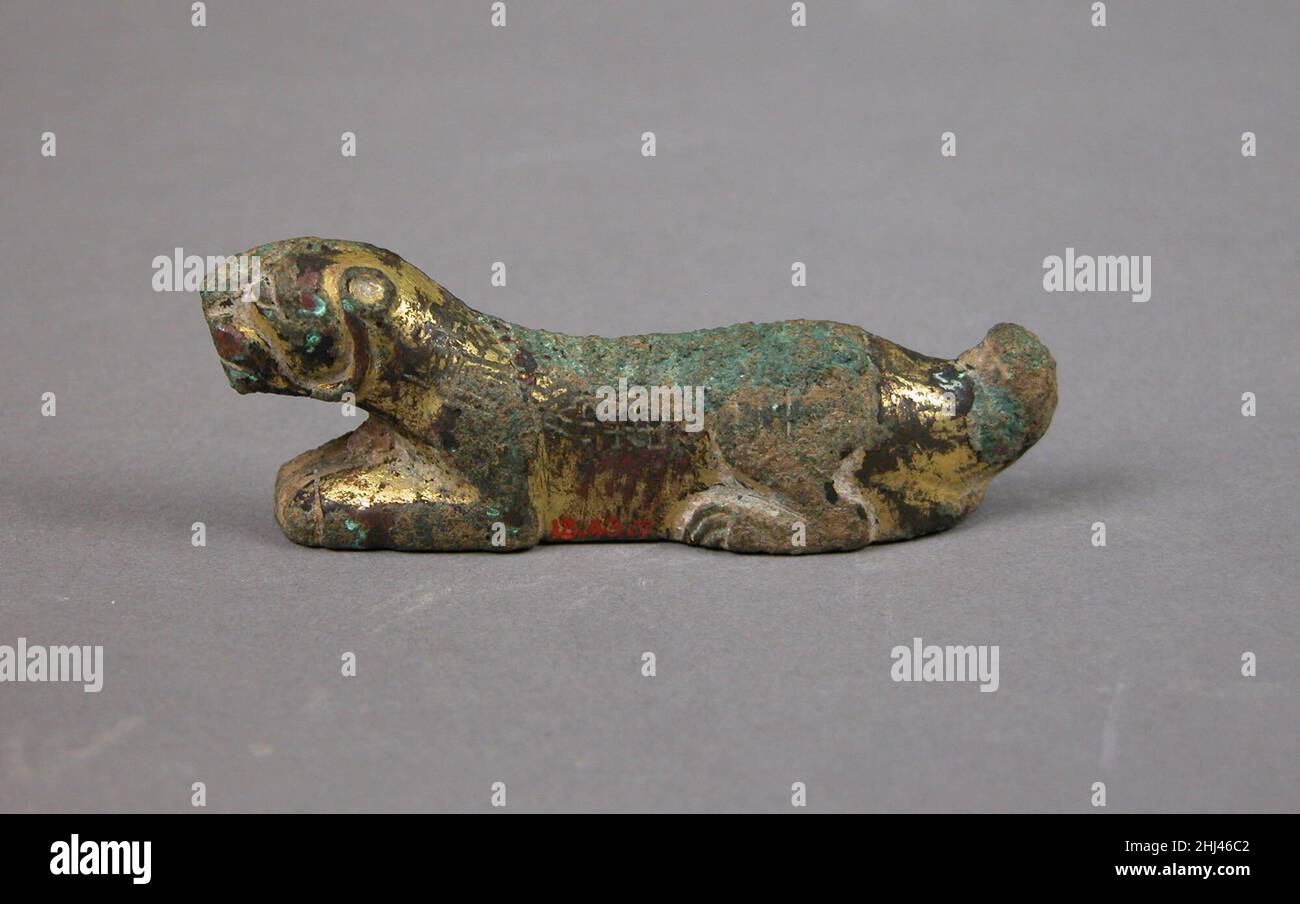 Tally (key-tiger) China. Tally (key-tiger). China. Gilt bronze. Han ...