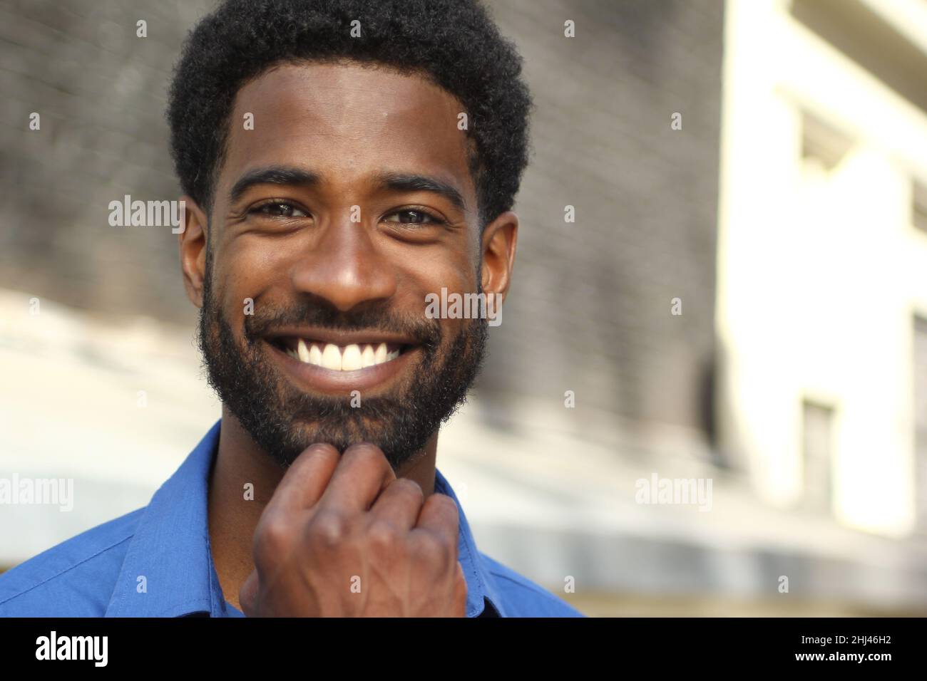 Portrait of a beautiful business man outside Stock Photo - Alamy