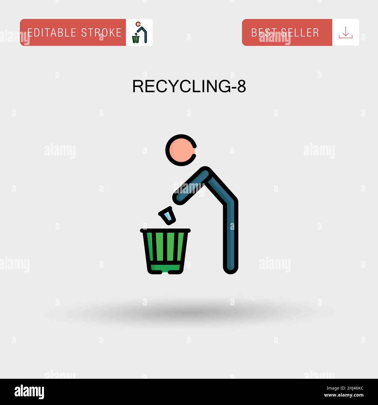 Recycling-8 Simple vector icon Stock Vector Image & Art - Alamy