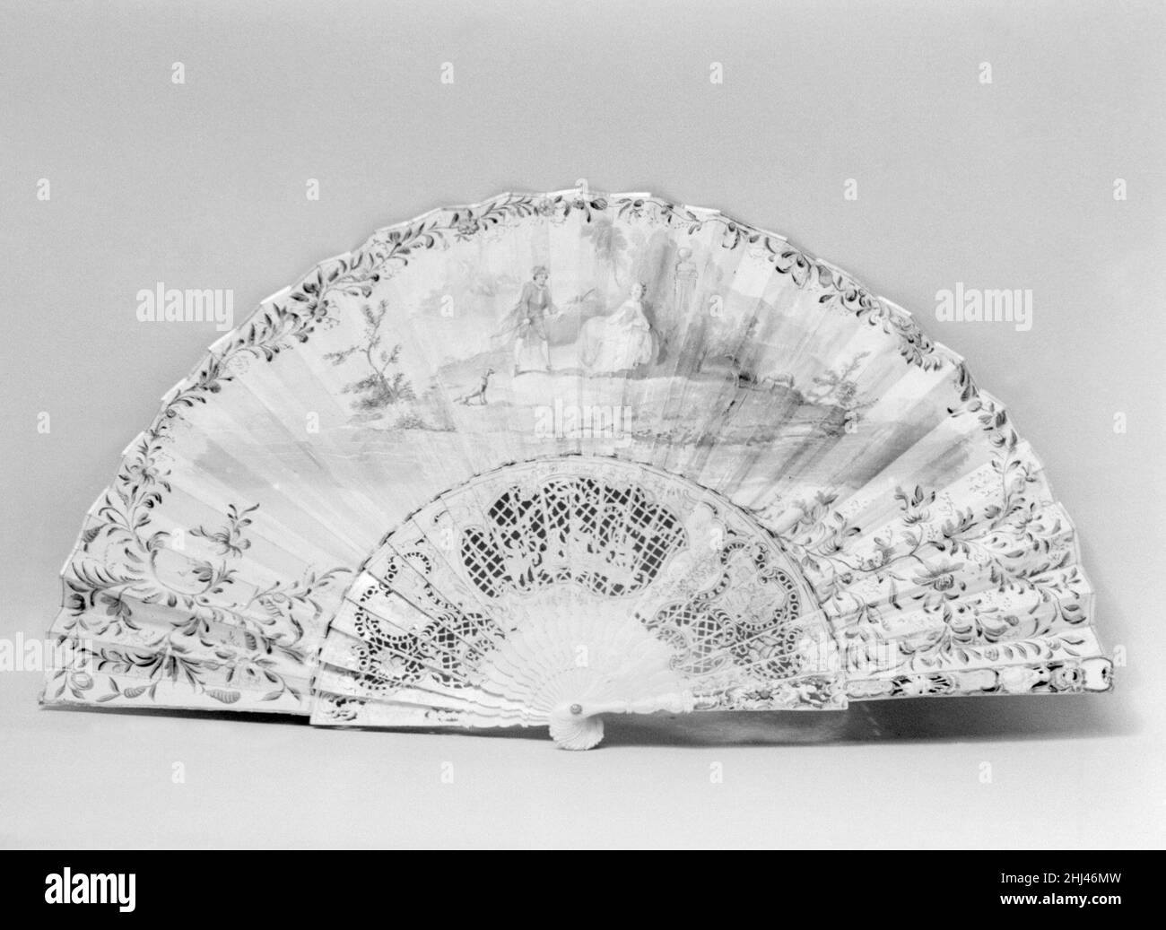 Fan 18th century French. Fan 209747 Stock Photo - Alamy