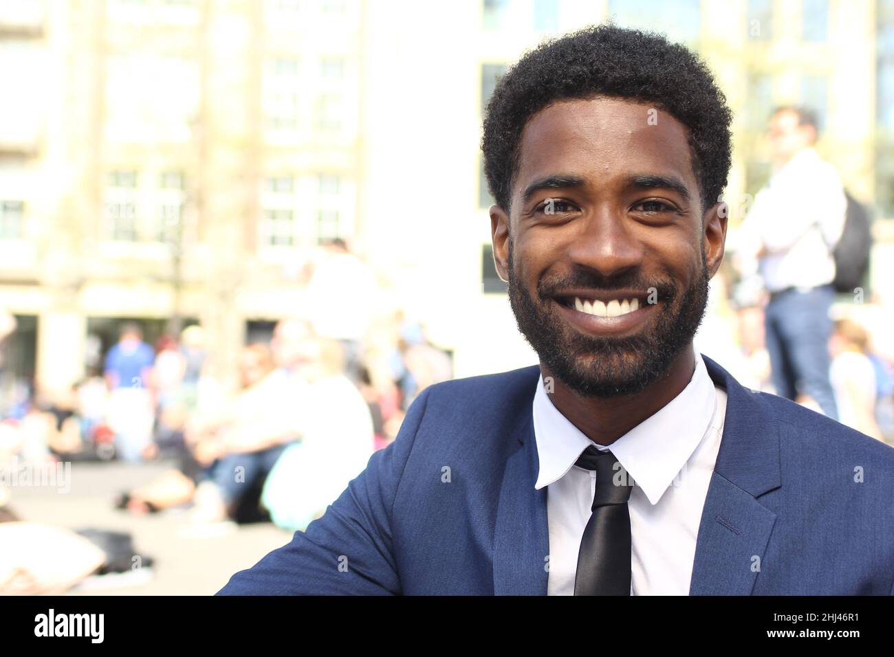Portrait of a beautiful business man outside Stock Photo - Alamy