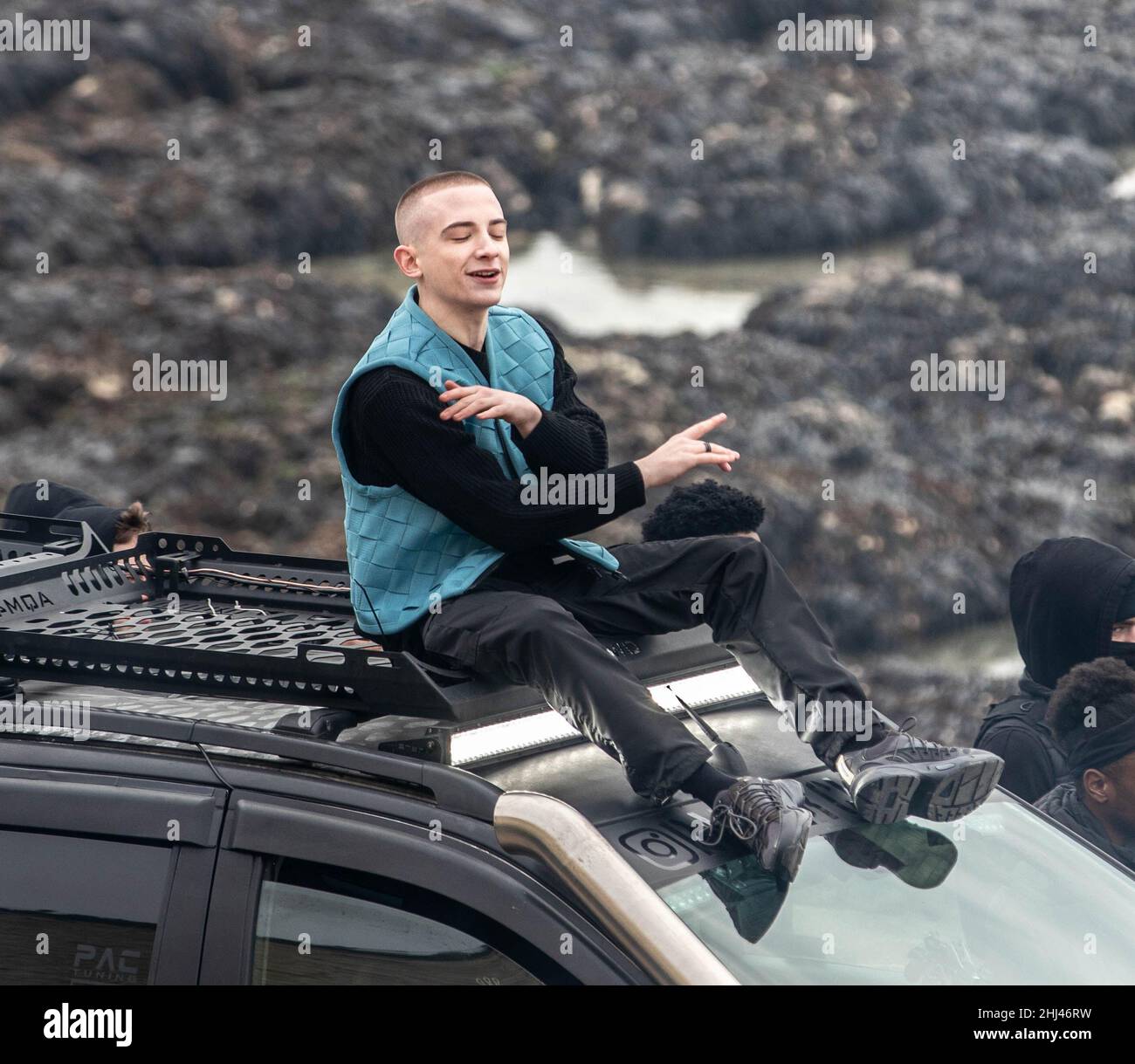 Peacehaven, UK. 26th Jan, 2022. Chart-topping rappers Aitch and ArrDee ...