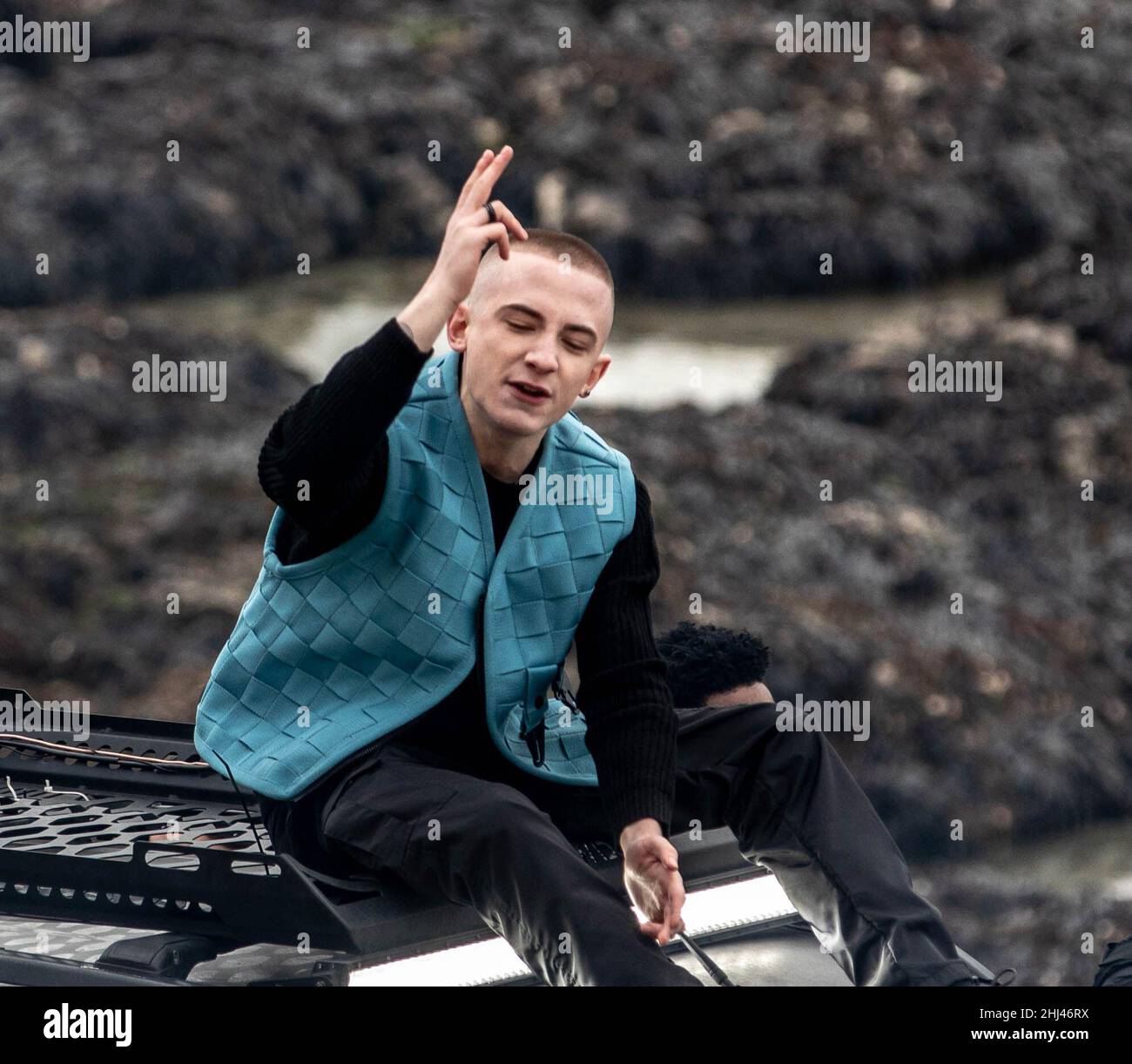 Peacehaven, UK. 26th Jan, 2022. Chart-topping rappers Aitch and ArrDee ...