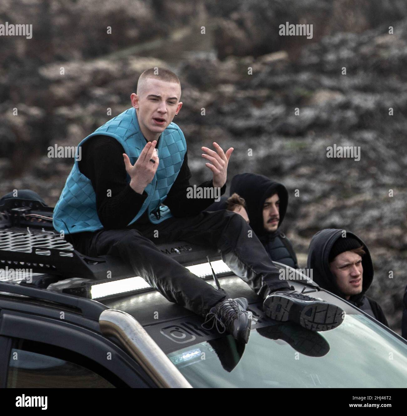 Peacehaven, UK. 26th Jan, 2022. Chart-topping rappers Aitch and ArrDee ...