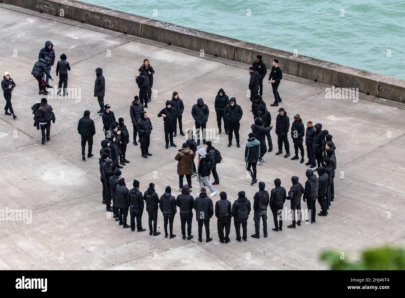 Peacehaven, UK. 26th Jan, 2022. Chart-topping rappers Aitch and ArrDee ...