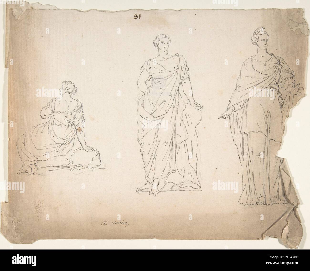 Studies of Female Statues 18th century Anonymous, French, 18th century ...