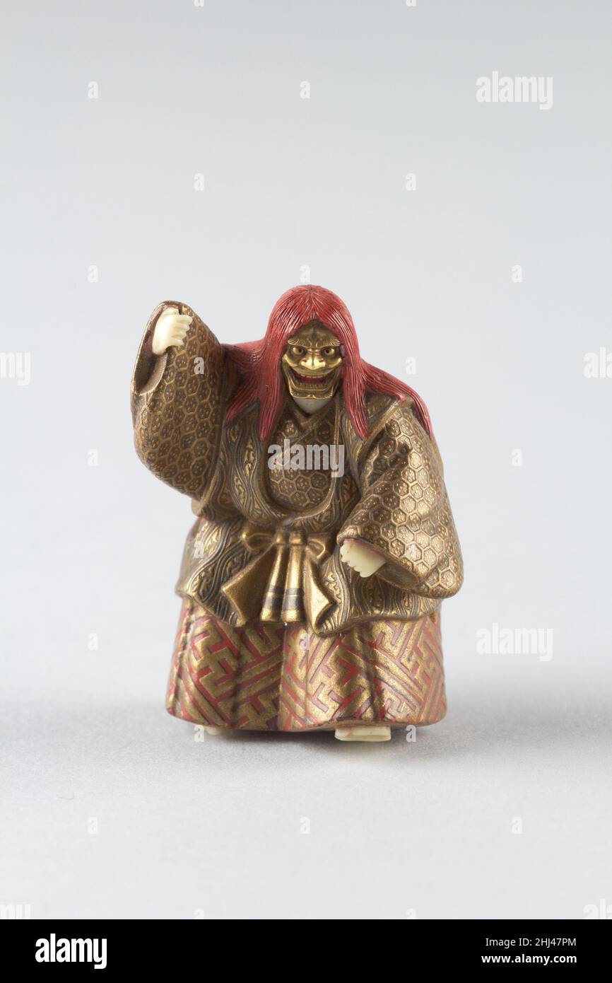 Netsuke of Noh Dancer 19th century Japan. Netsuke of Noh Dancer. Japan ...