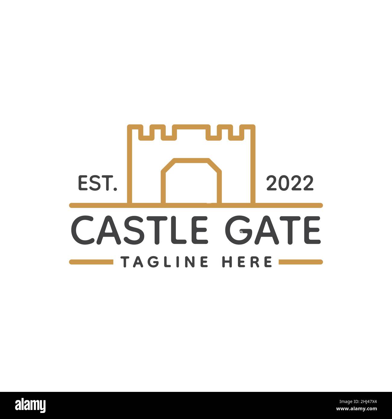 Vintage brick building illustration Cut Out Stock Images & Pictures - Alamy