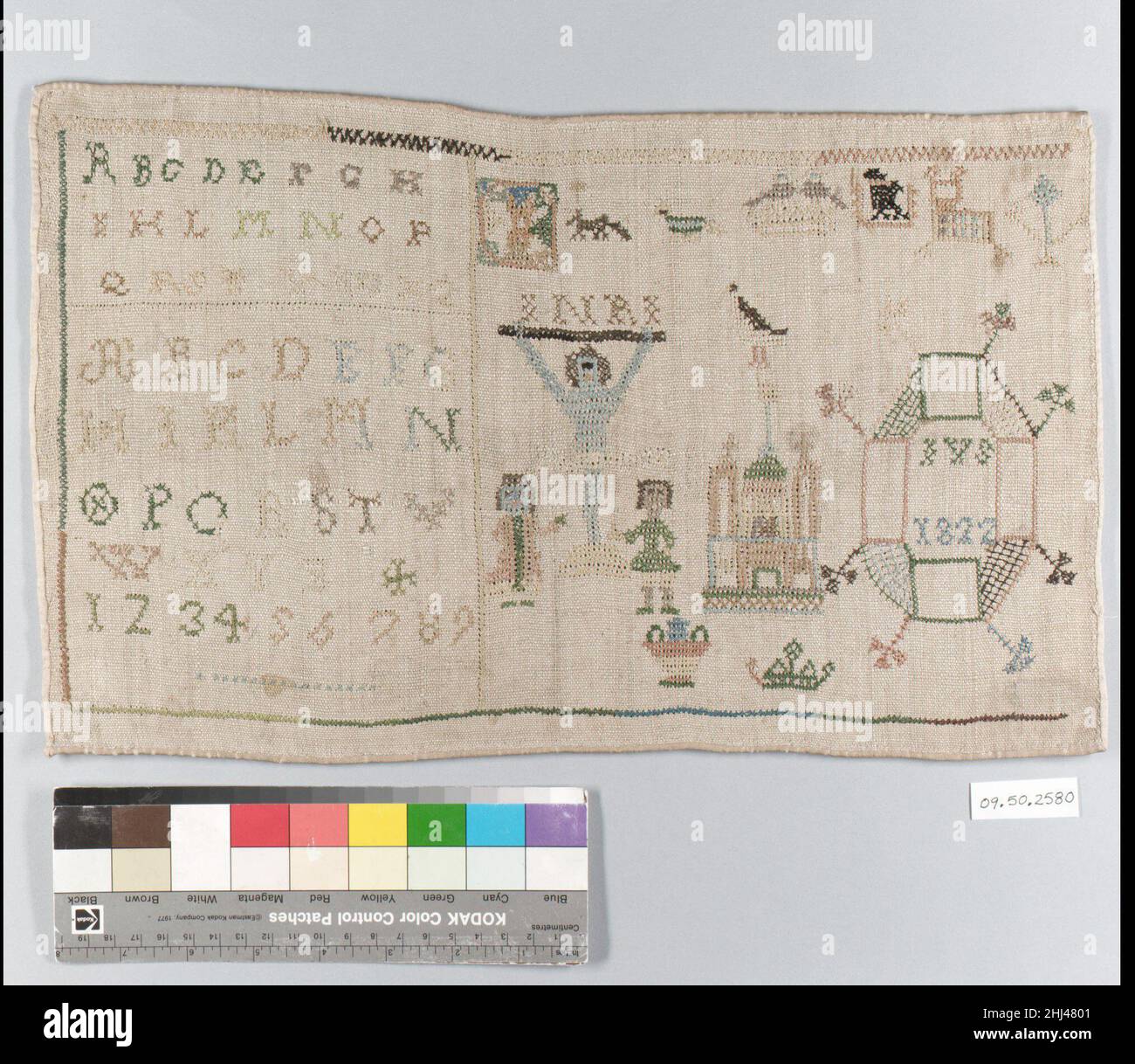 Sampler 1822 German. Sampler 217241 Stock Photo - Alamy