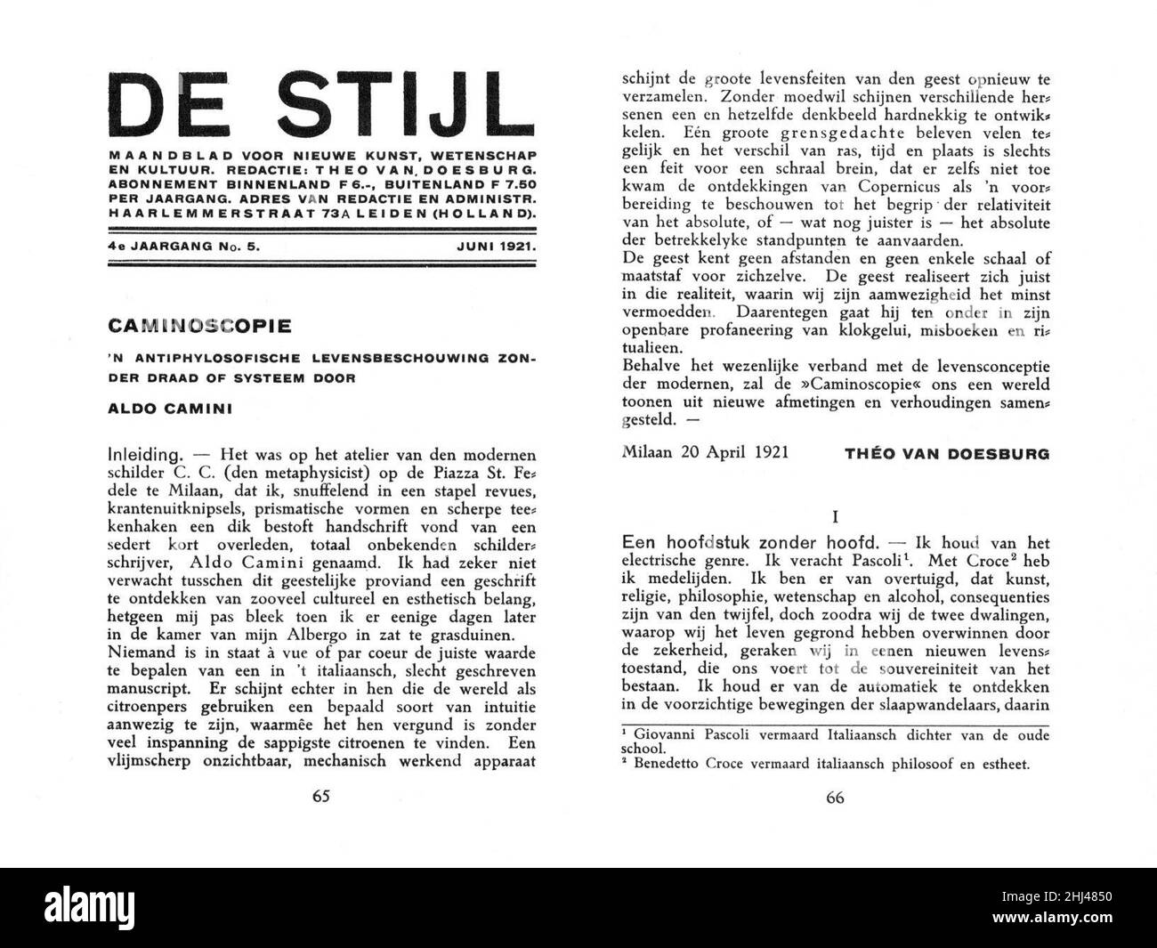 Stijl vol 04 nr 05 p 065-066 Stock Photo - Alamy