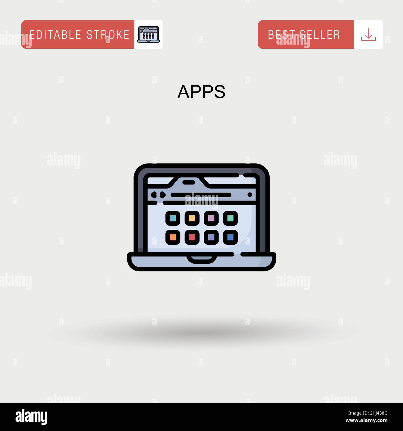Mobile computer apps icon Stock Vector Images - Alamy