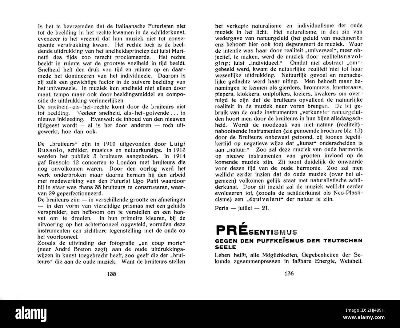 Stijl vol 04 nr 09 p 135-136 Stock Photo - Alamy