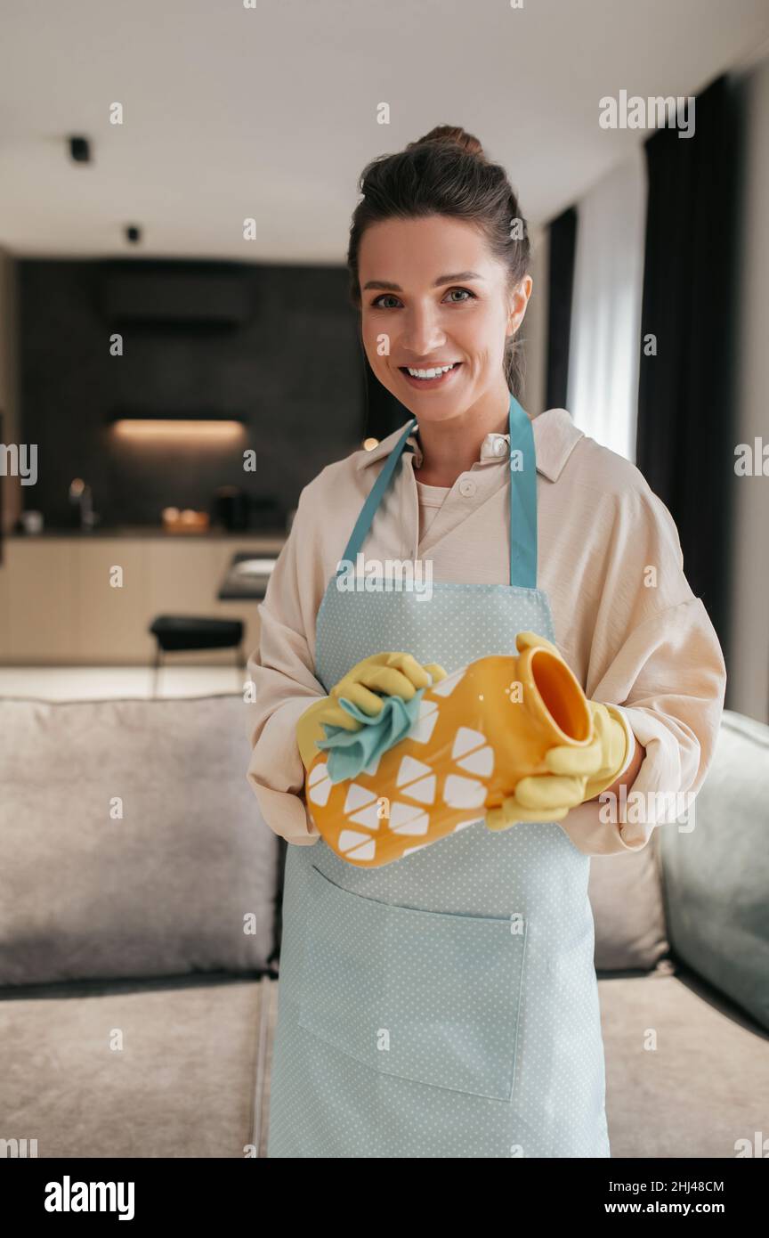 Woman in cleaning service hi-res stock photography and images - Alamy