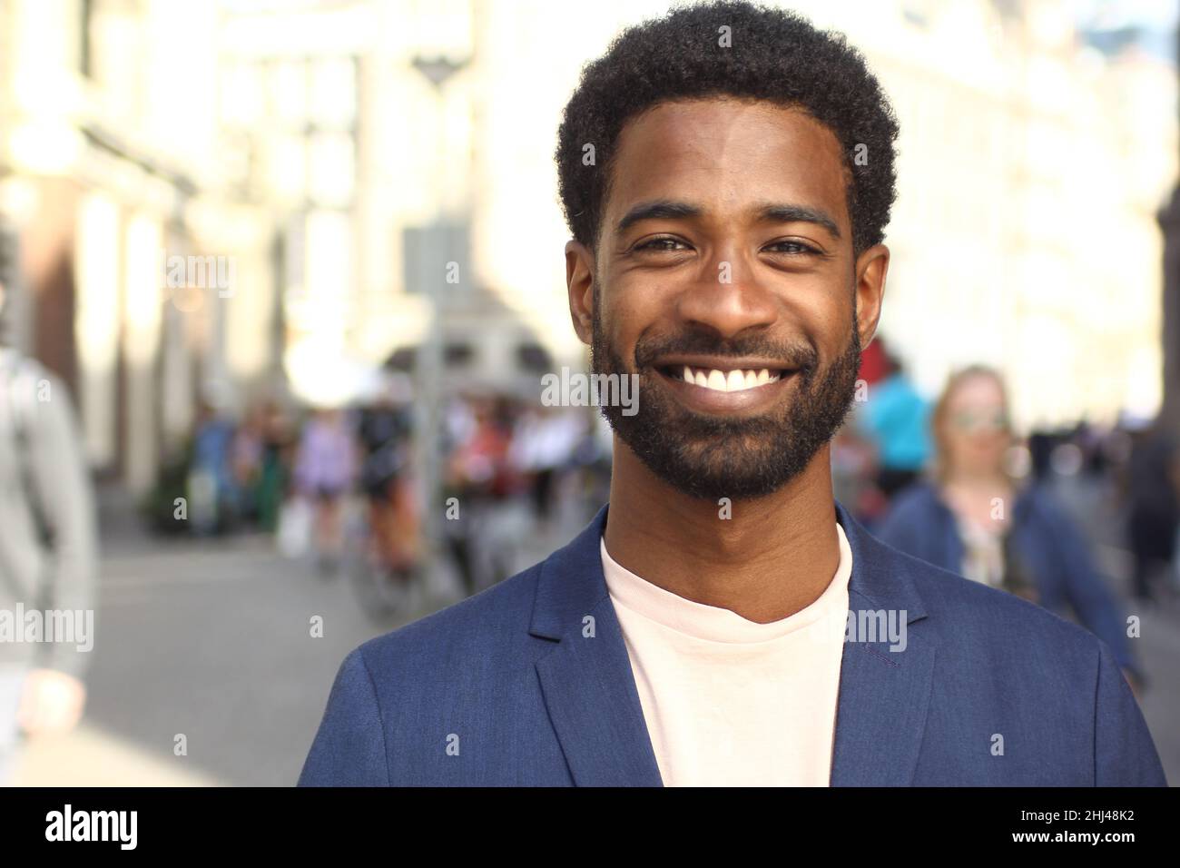 Portrait of a beautiful business man outside Stock Photo - Alamy