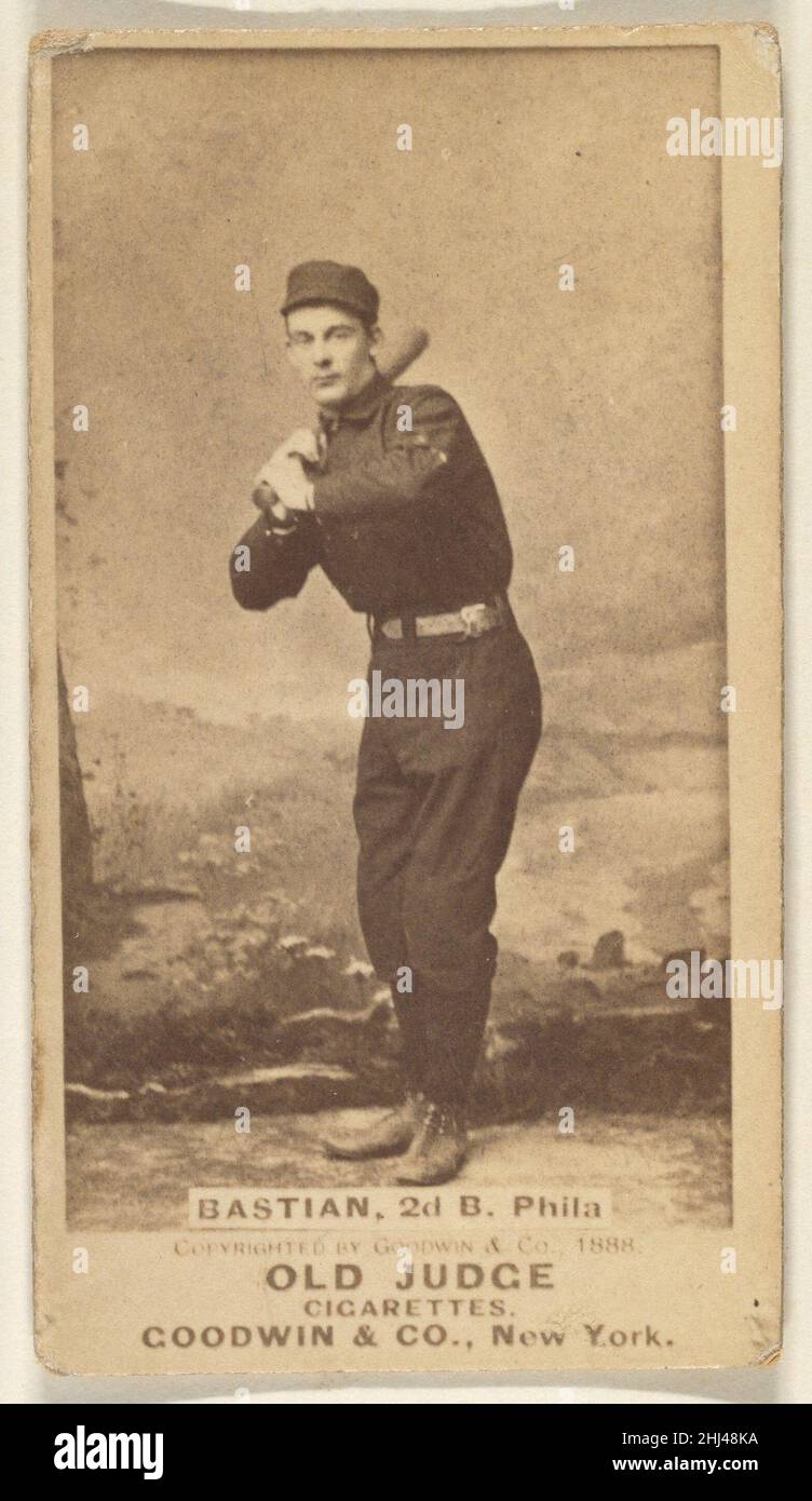 Charlie Bastian, 2nd Base, Philadelphia, from the Old Judge series ...