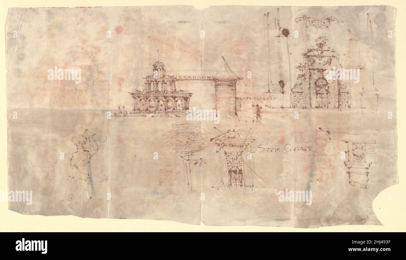 Studies of Architectural Motifs 18th century Anonymous, French, 18th ...