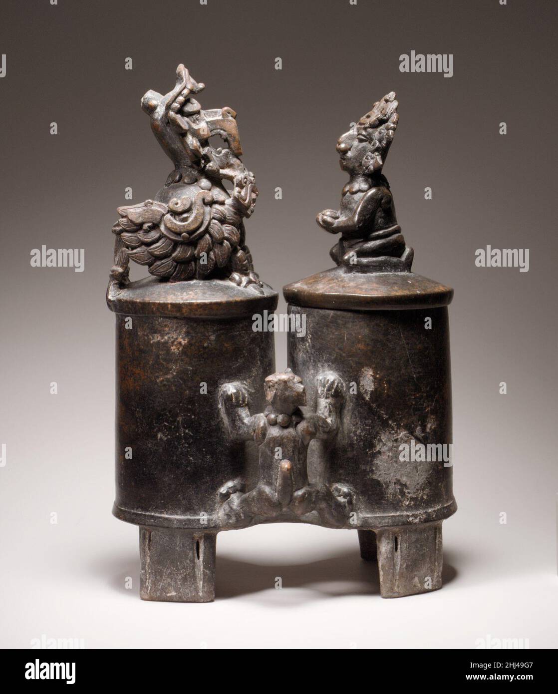 Double-Chambered Vessel 5th century Maya A master Maya potter modeled a ...