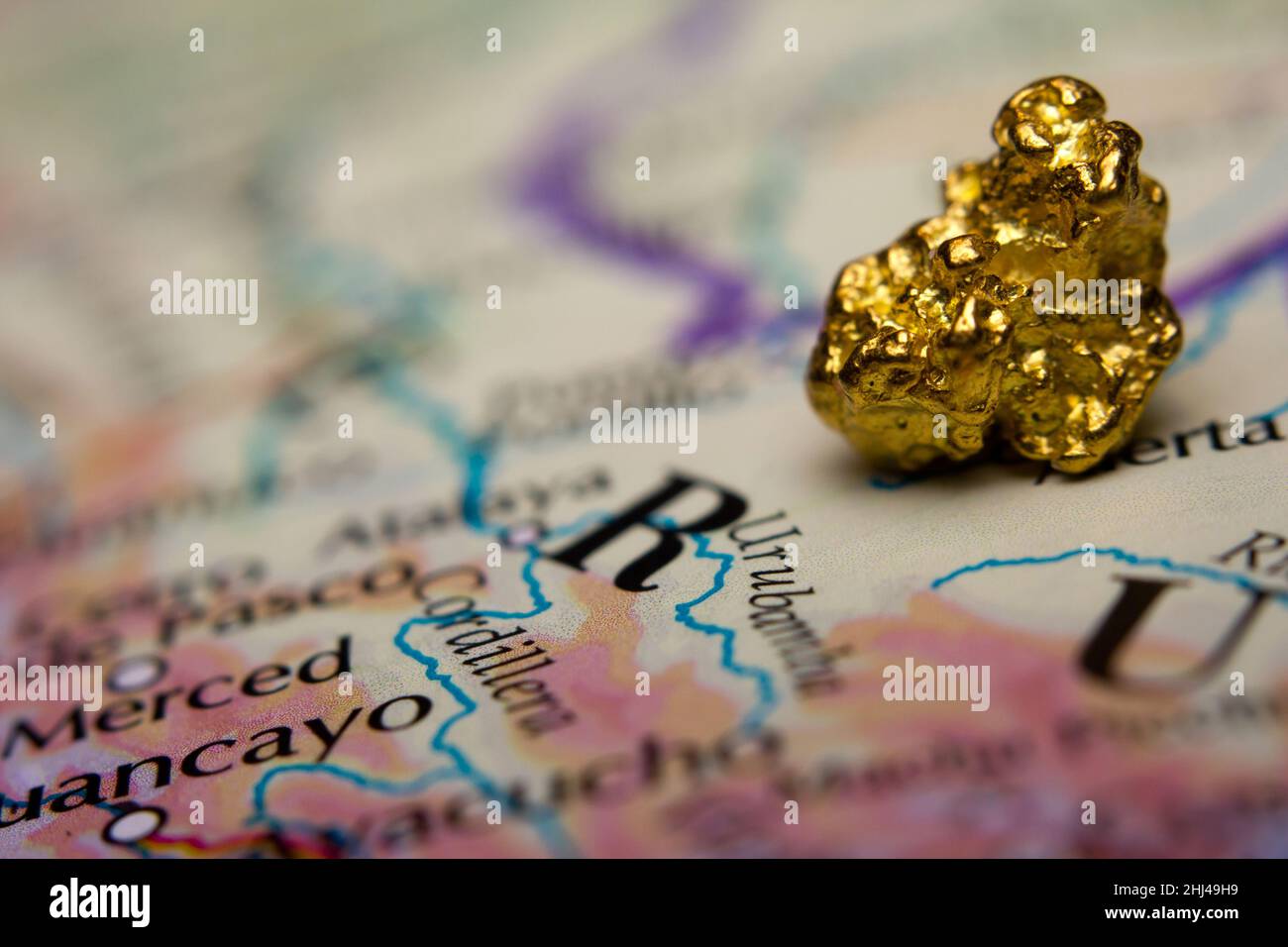 Mexico gold map hi-res stock photography and images - Alamy