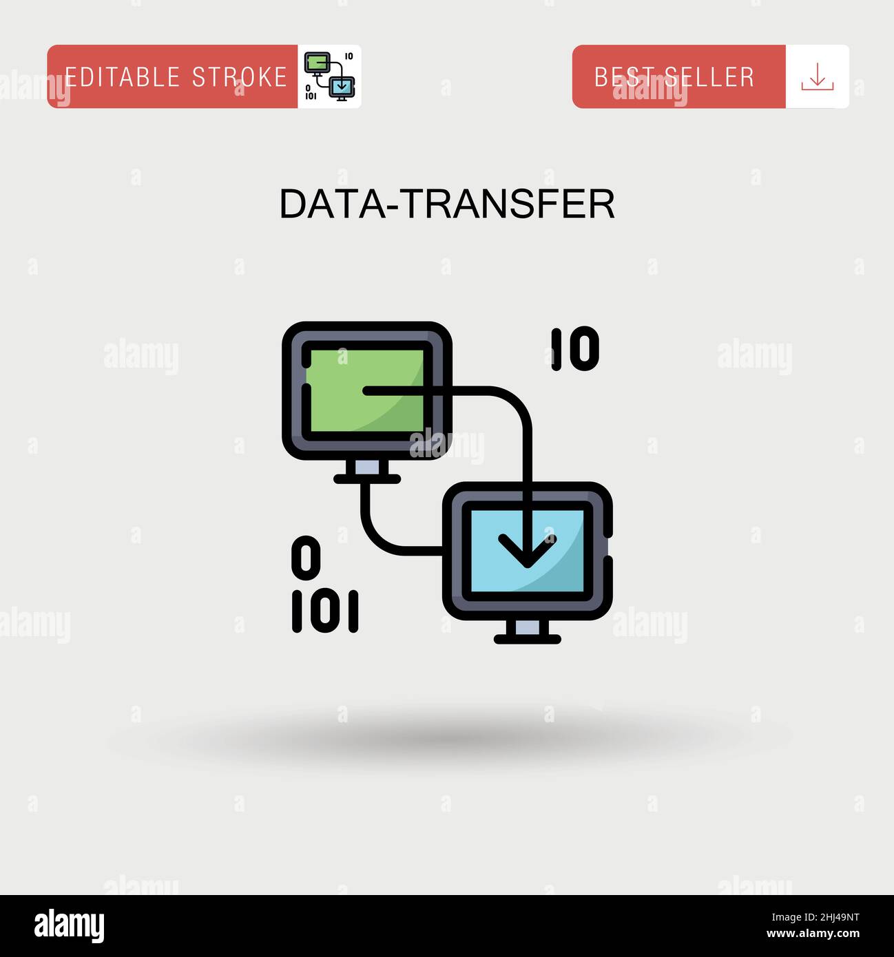 Data-transfer Simple vector icon Stock Vector Image & Art - Alamy