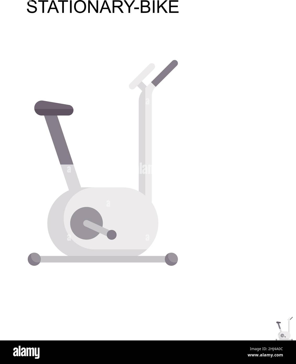 Stationary-bike Simple vector icon. Illustration symbol design template ...