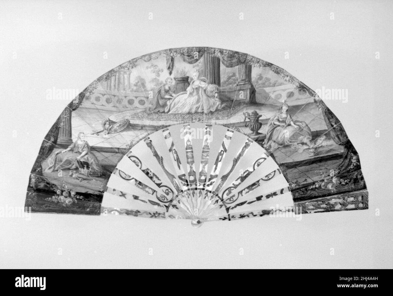 Fan 18th century French. Fan 209809 Stock Photo - Alamy