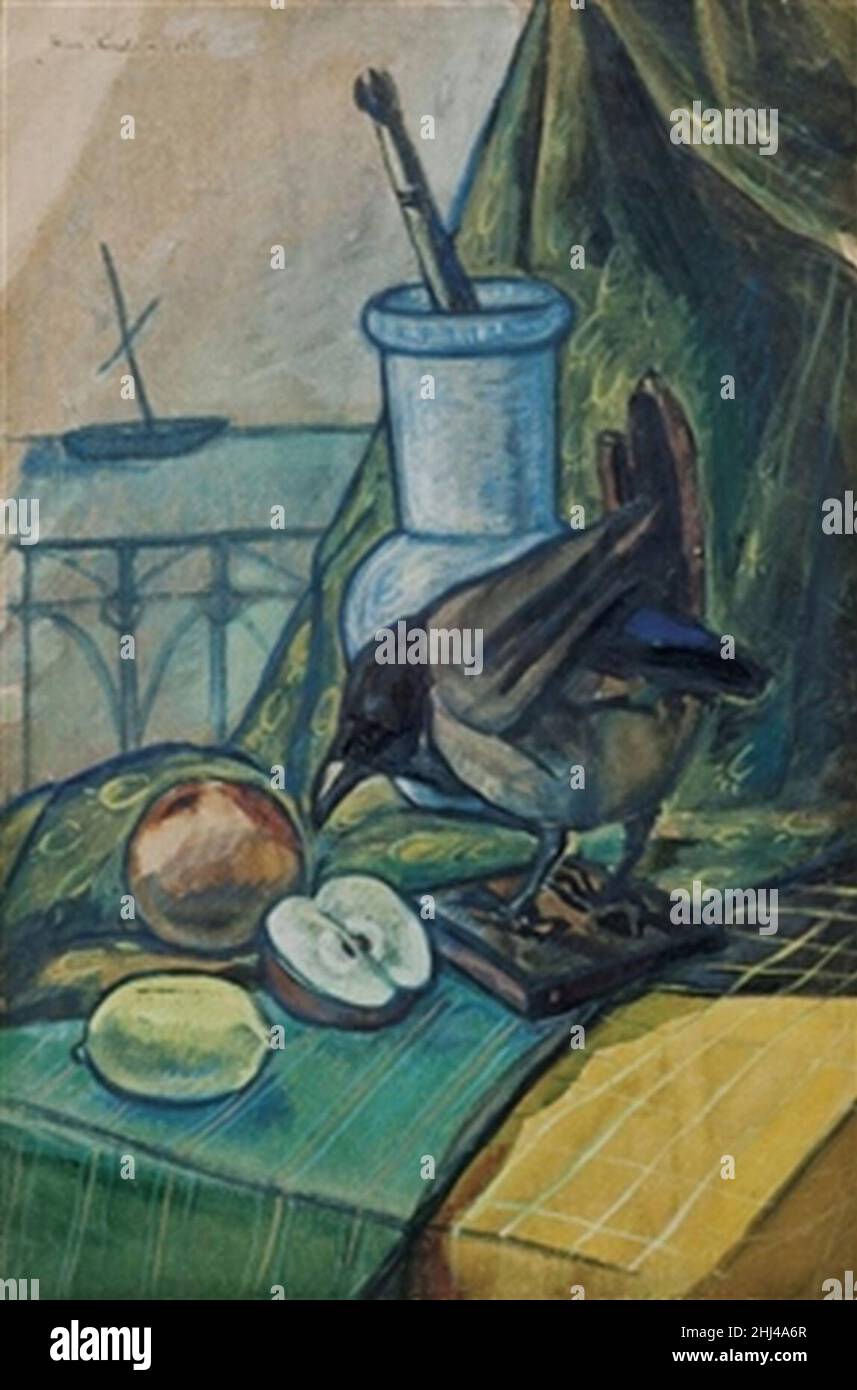 Still life with crow (1936 Stock Photo - Alamy