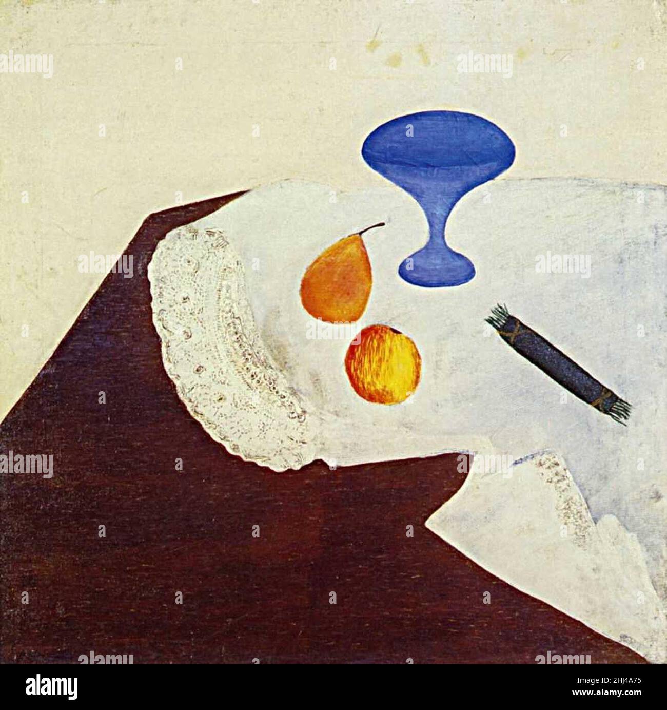 Still Life with Blue Vase Stock Photo - Alamy
