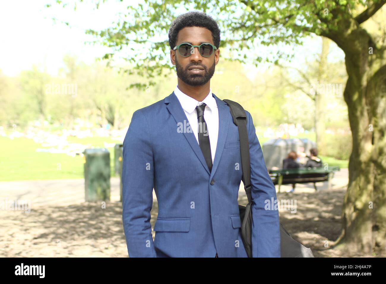 Portrait of a beautiful business man outside Stock Photo - Alamy