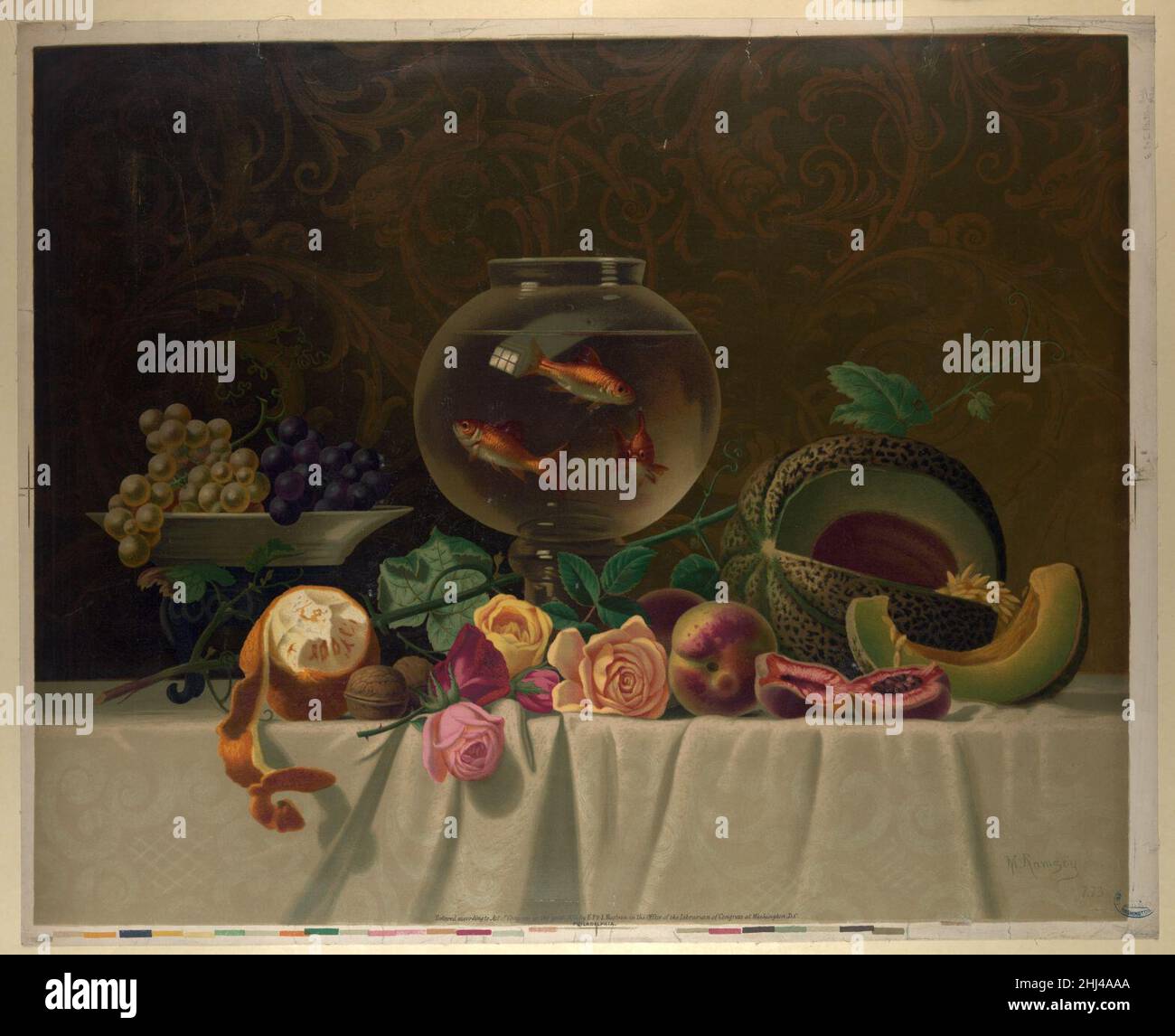 Still life with fish Stock Photo - Alamy