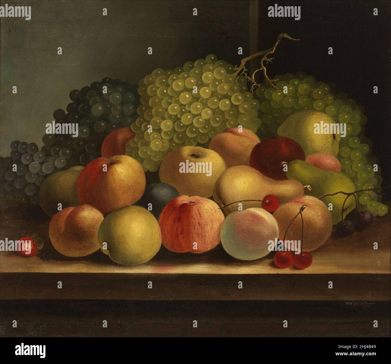 Still life, fruit - William Buelow Gould, 1832 edit Stock Photo - Alamy