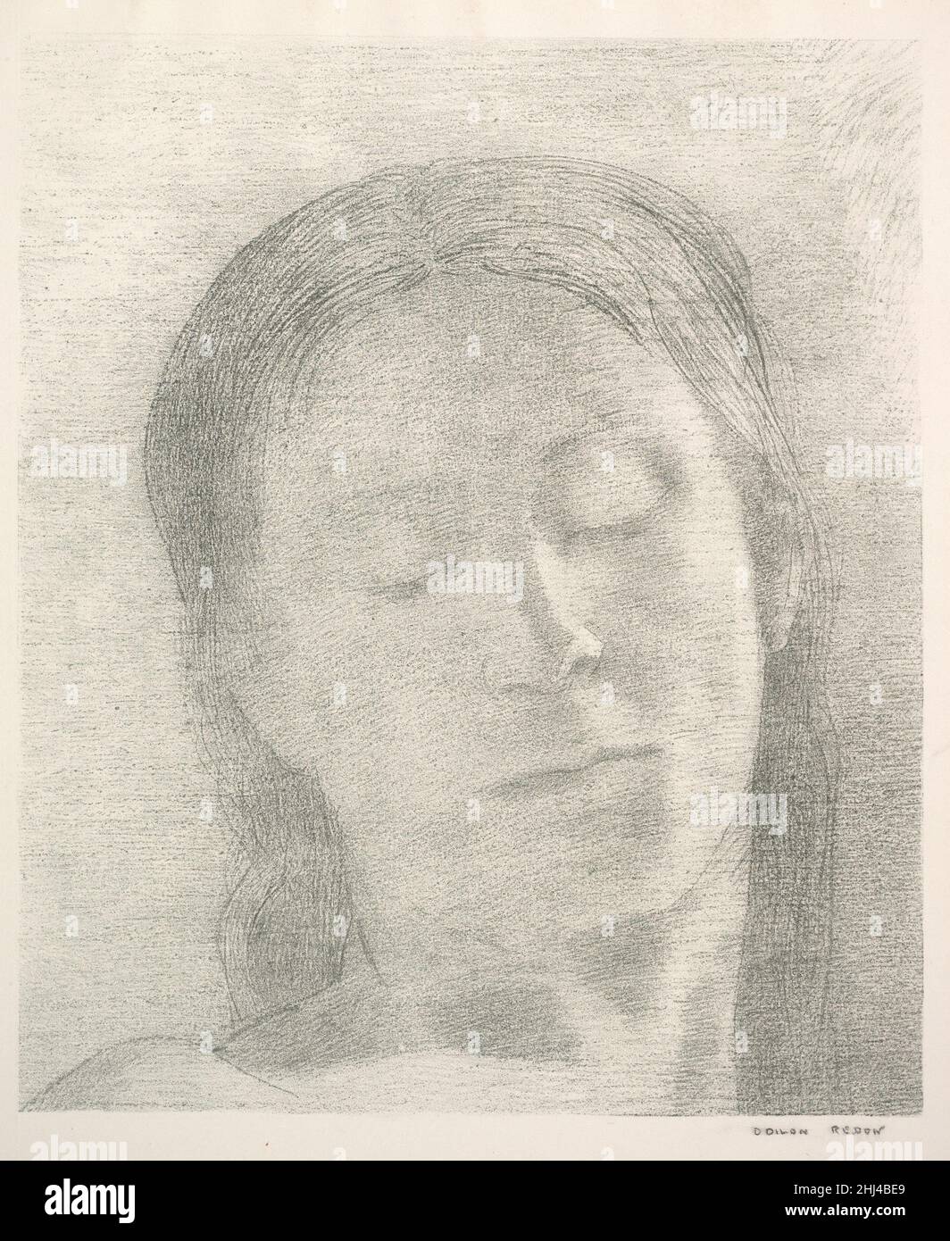 Closed eyes odilon redon hi-res stock photography and images - Alamy