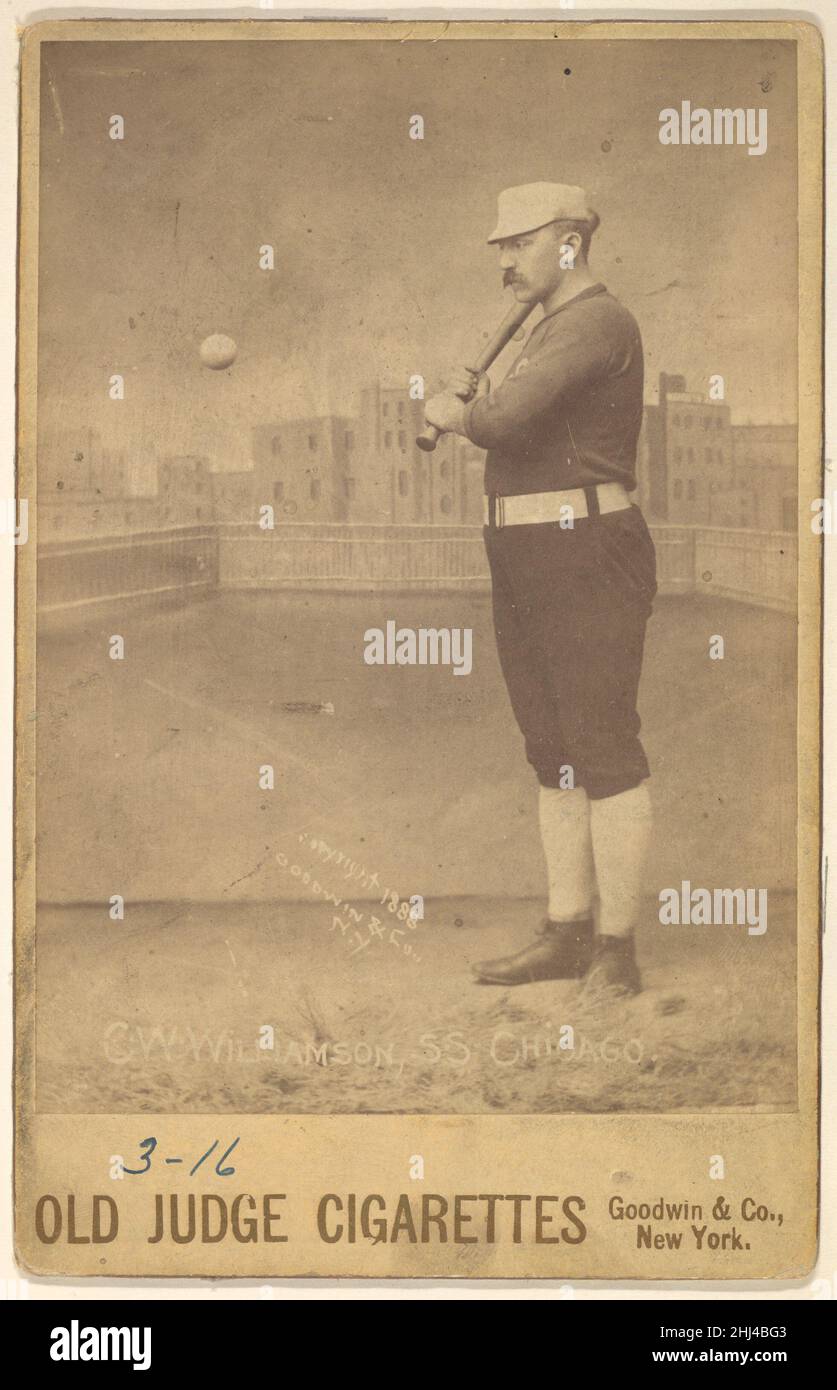 C.W. Williamson, Shortstop, Chicago, from the series Old Judge ...