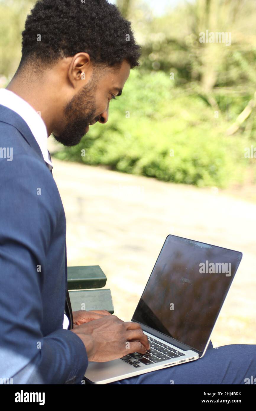 Portrait of a beautiful business man outside Stock Photo - Alamy
