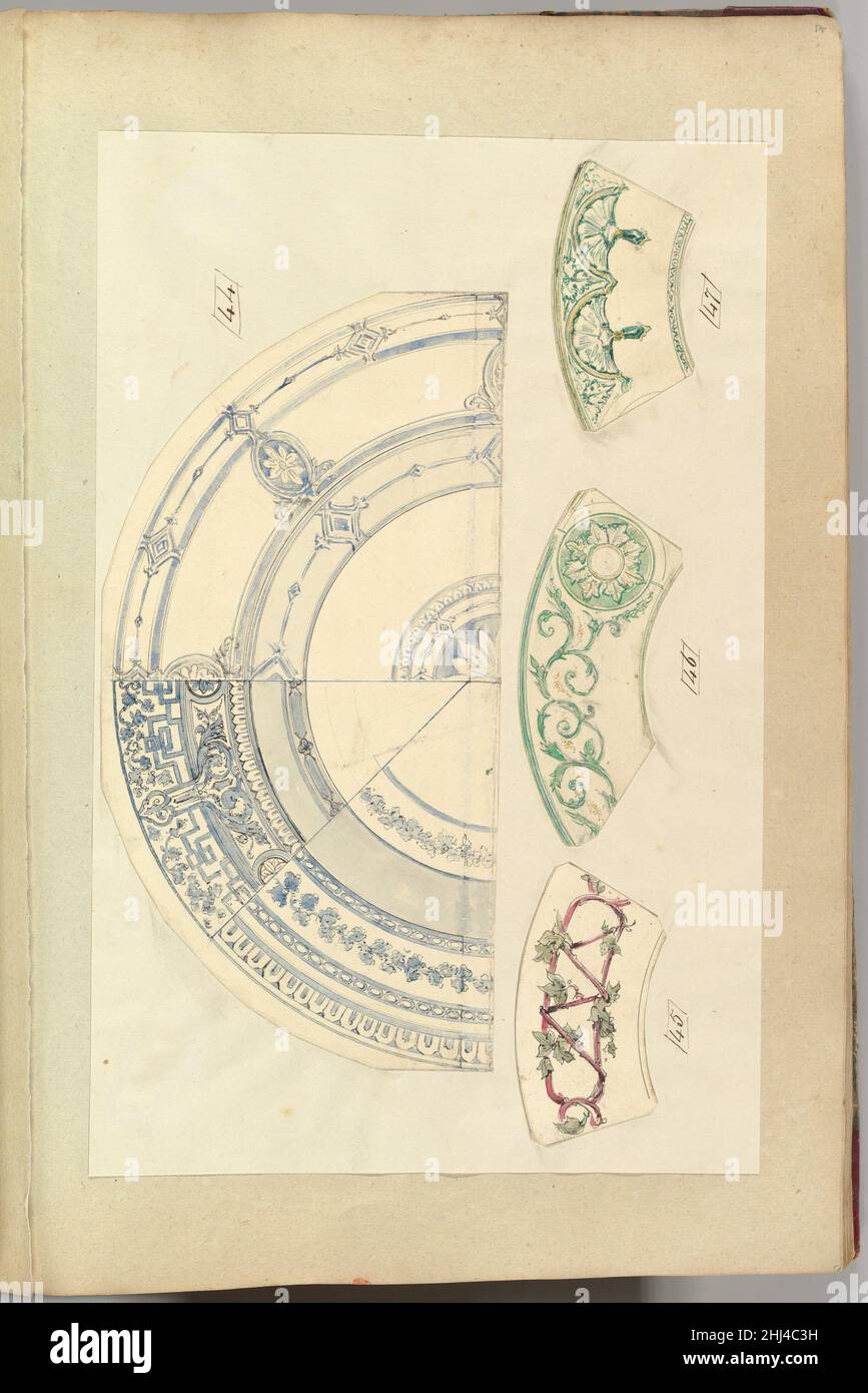 Six Designs for Decorated Plates 1845–55 Alfred Henry Forrester [Alfred ...