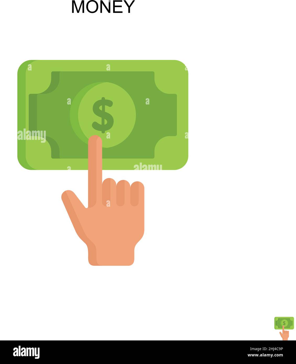 Money Simple vector icon. Illustration symbol design template for web ...