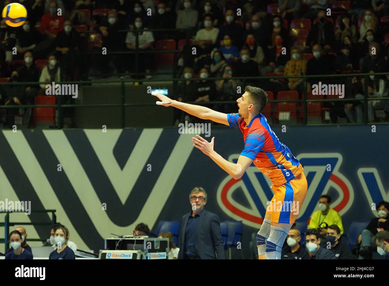 Arena di Monza, Monza, Italy, January 26, 2022, Serve during Vero ...