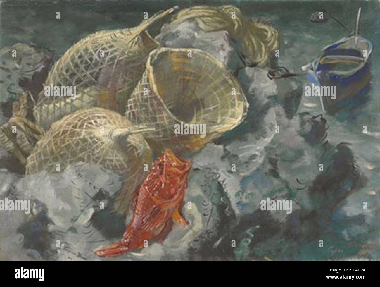 Still-life, Capri by A.Yakovlev (1929 Stock Photo - Alamy