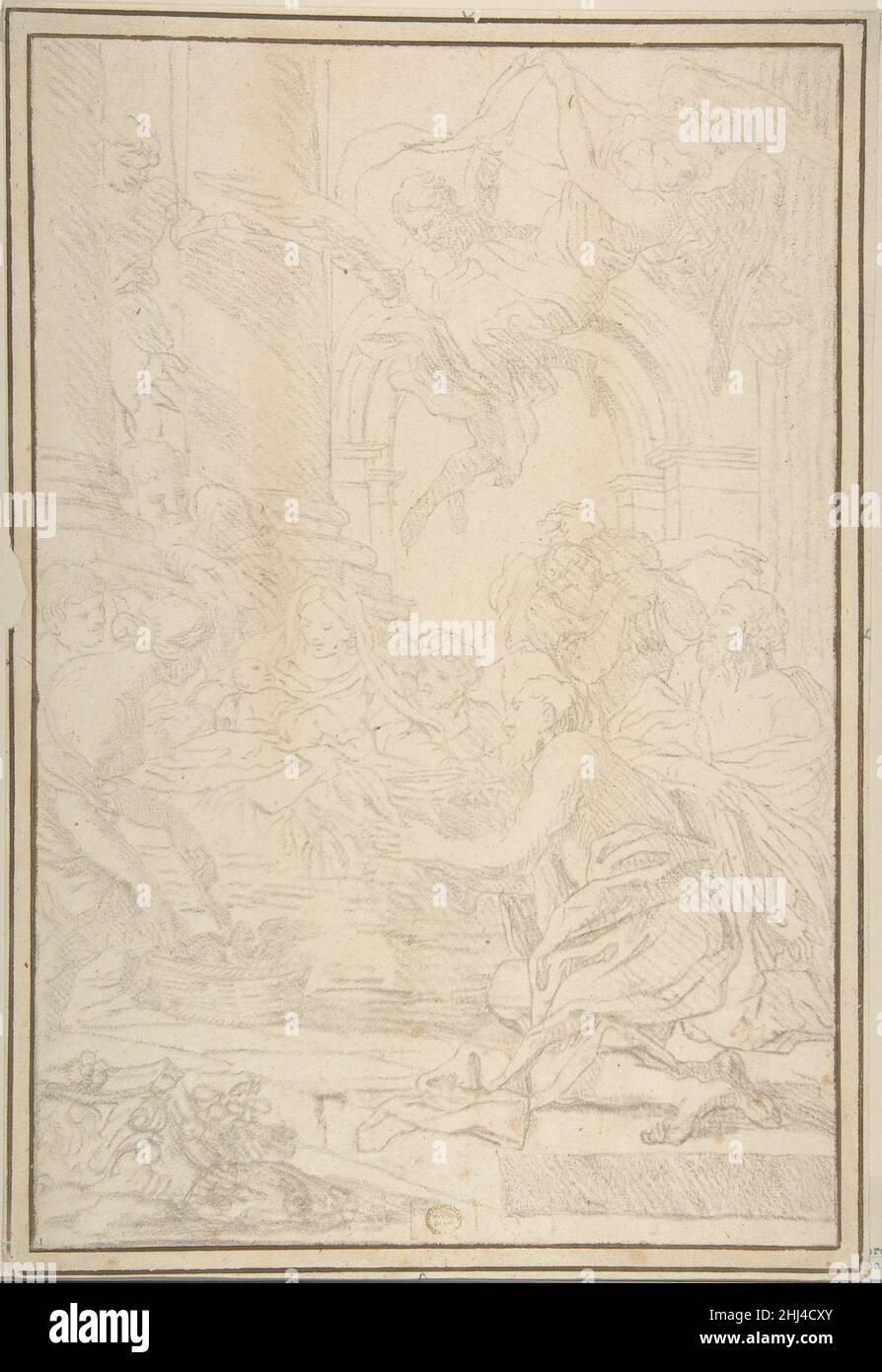 The Adoration of the Shepherds 17th century Anonymous, Italian, Roman ...