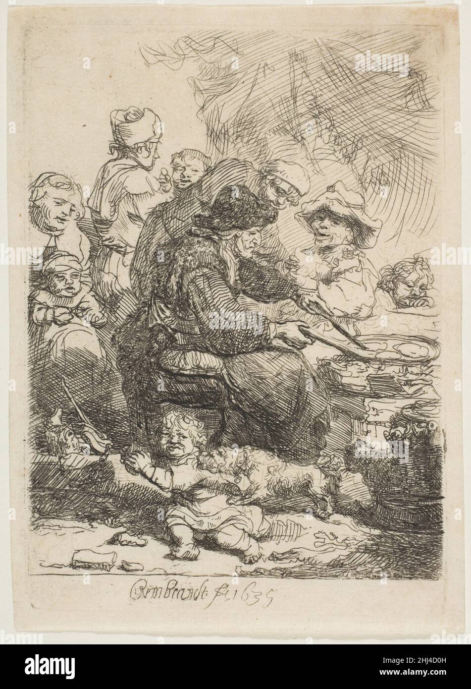 The Pancake Woman 1635 Rembrandt (Rembrandt van Rijn) Dutch. The ...