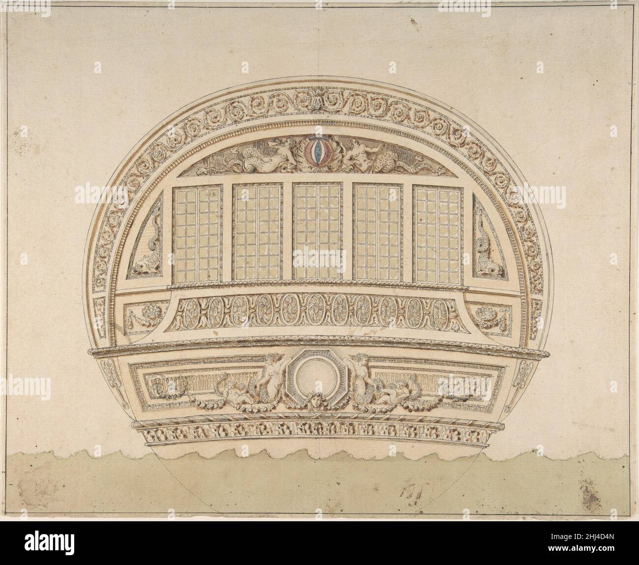 Design for Stem of a Ship 18th century Anonymous, French, 18th century ...