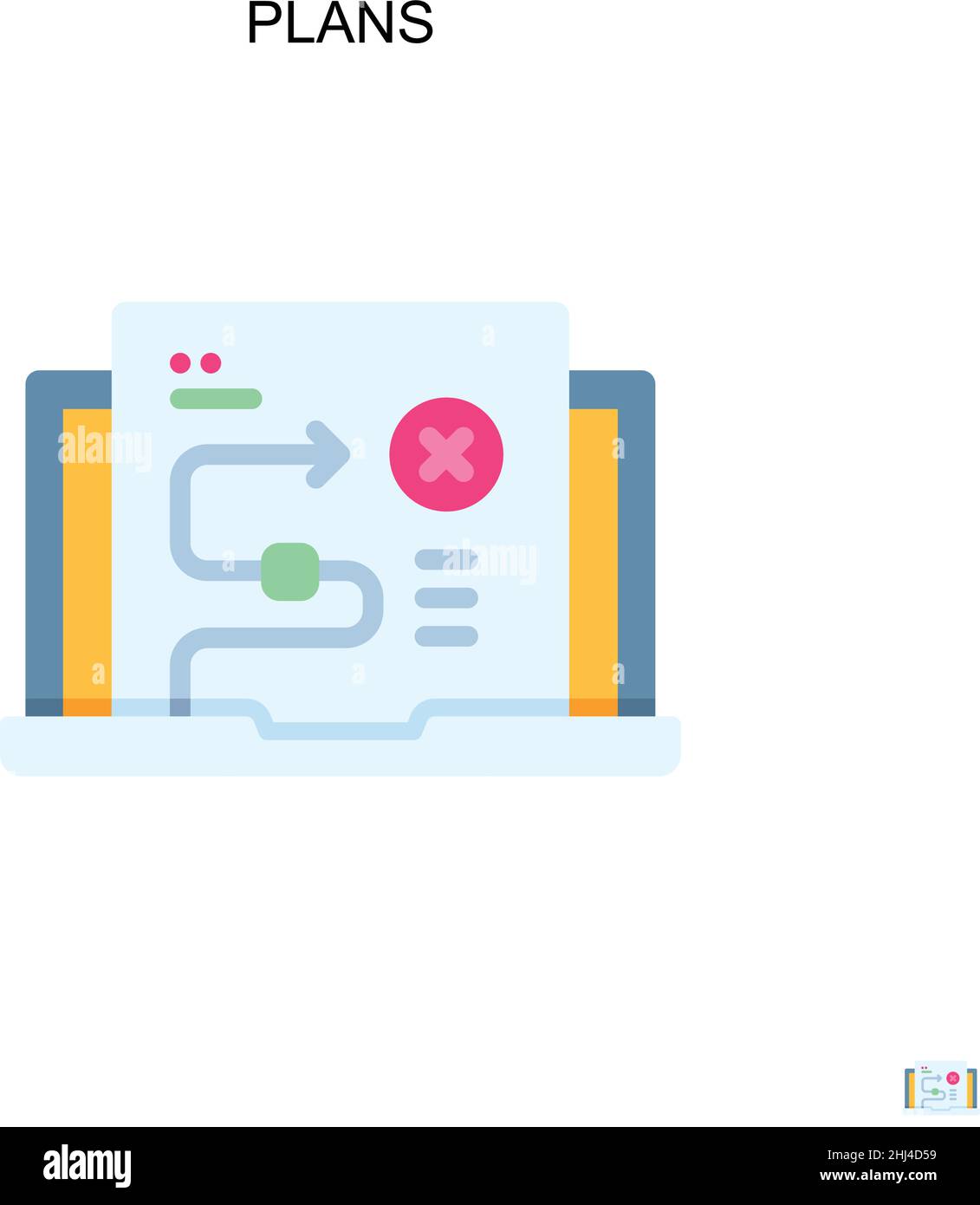 Plans Simple vector icon. Illustration symbol design template for web ...