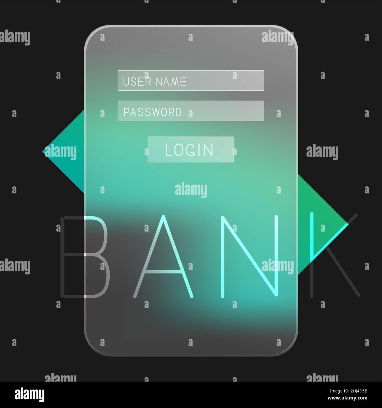 glassmorphism login form template Stock Vector Image & Art - Alamy